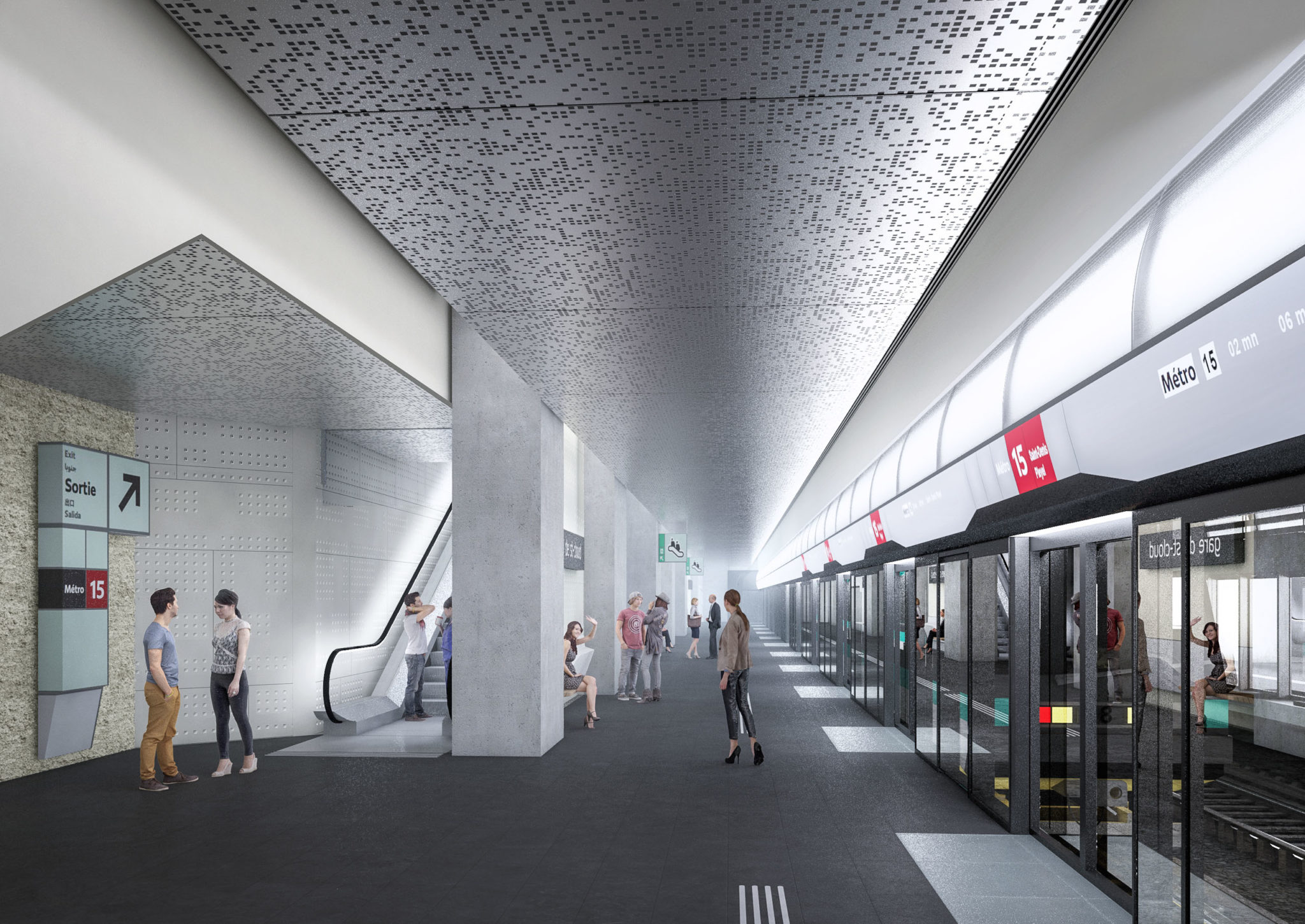 Gare du Grand Paris Express de Saint-Cloud - Architecturestudio