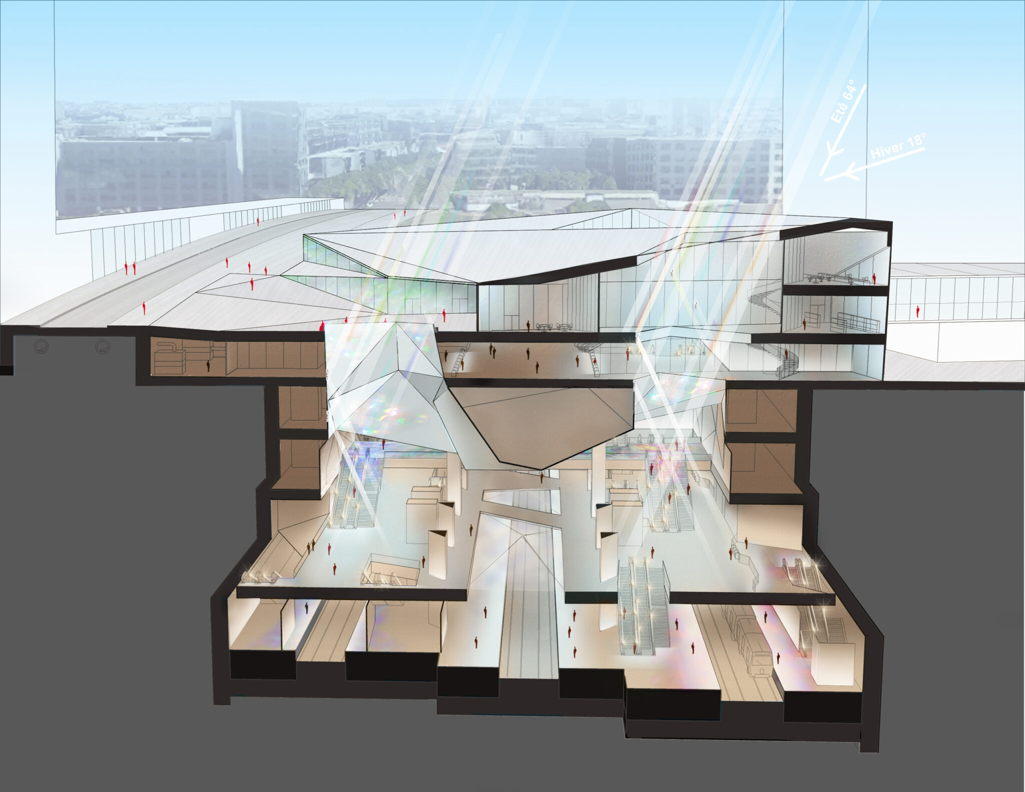 Gare emblématique du GPE de Saint-Denis-Pleyel - Architecturestudio